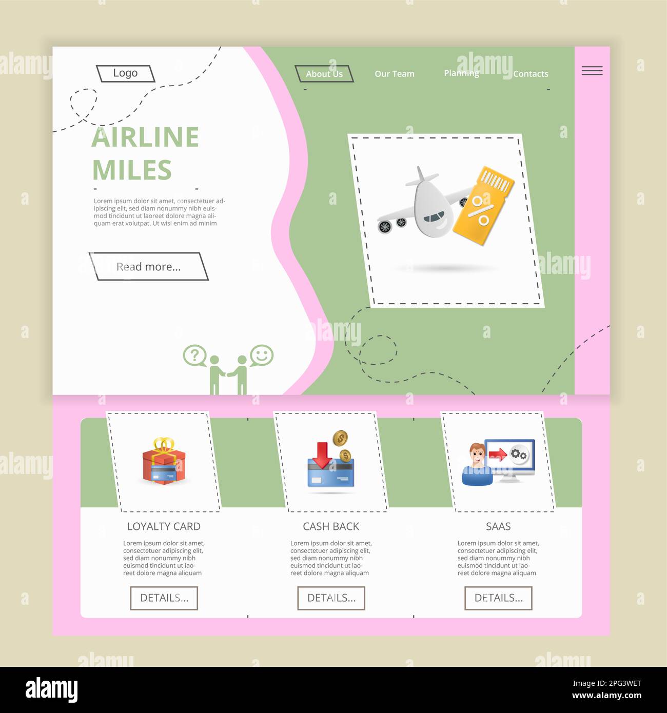 Air miles loyalty card Stock Vector Images - Alamy