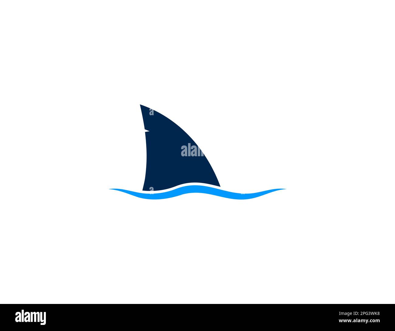 Shark fin, wave icon. Vector illustration Stock Vector Image & Art - Alamy