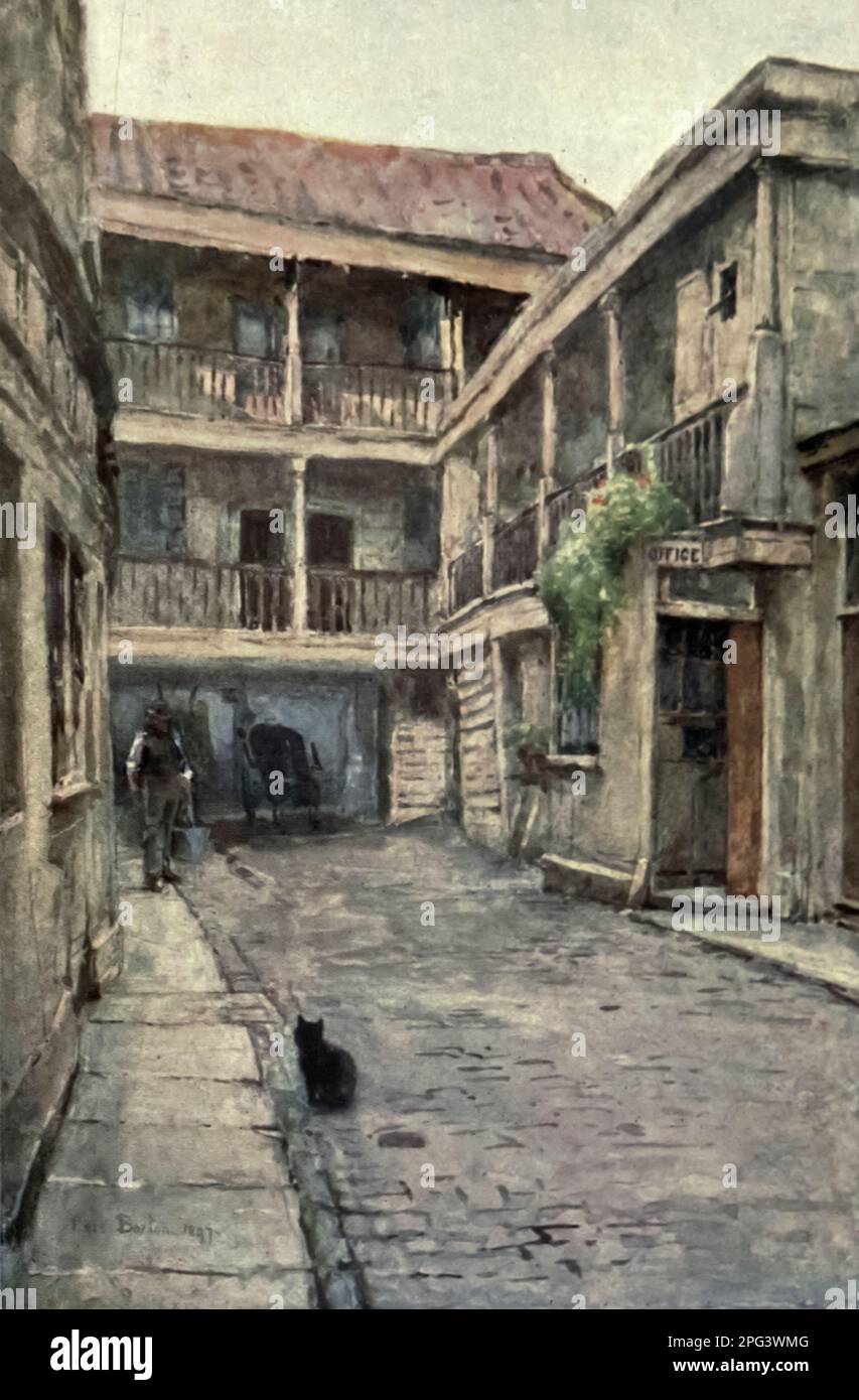 Bell Inn, Holborn An old coaching inn, pulled down in 1898 watercolour ...