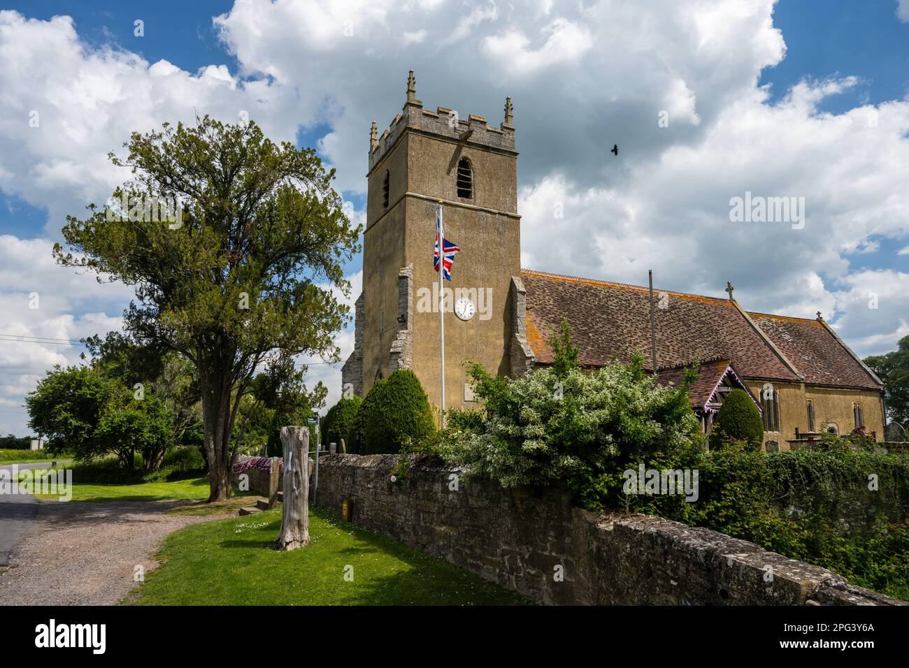 The traditional English parish church of St Michael and All Angels at ...