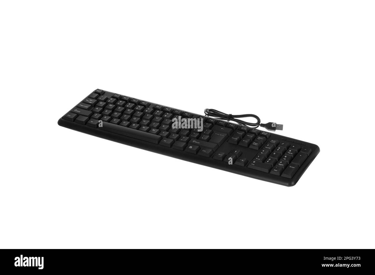 Keyboard and Mouse isolated on white background Stock Photo - Alamy