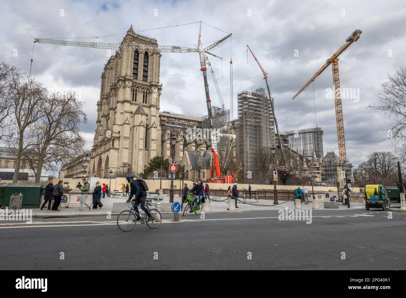 Notre Dame Cathedral Undergoing Renovation After The Fire Of 2019