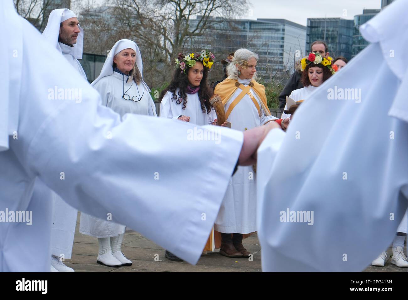 London, UK. 20th March, 2023. The Druid Order marks the Spring - or ...