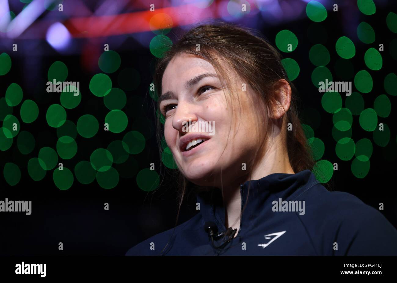 Katie Taylor pictured before a press conference at The Mansion House ...