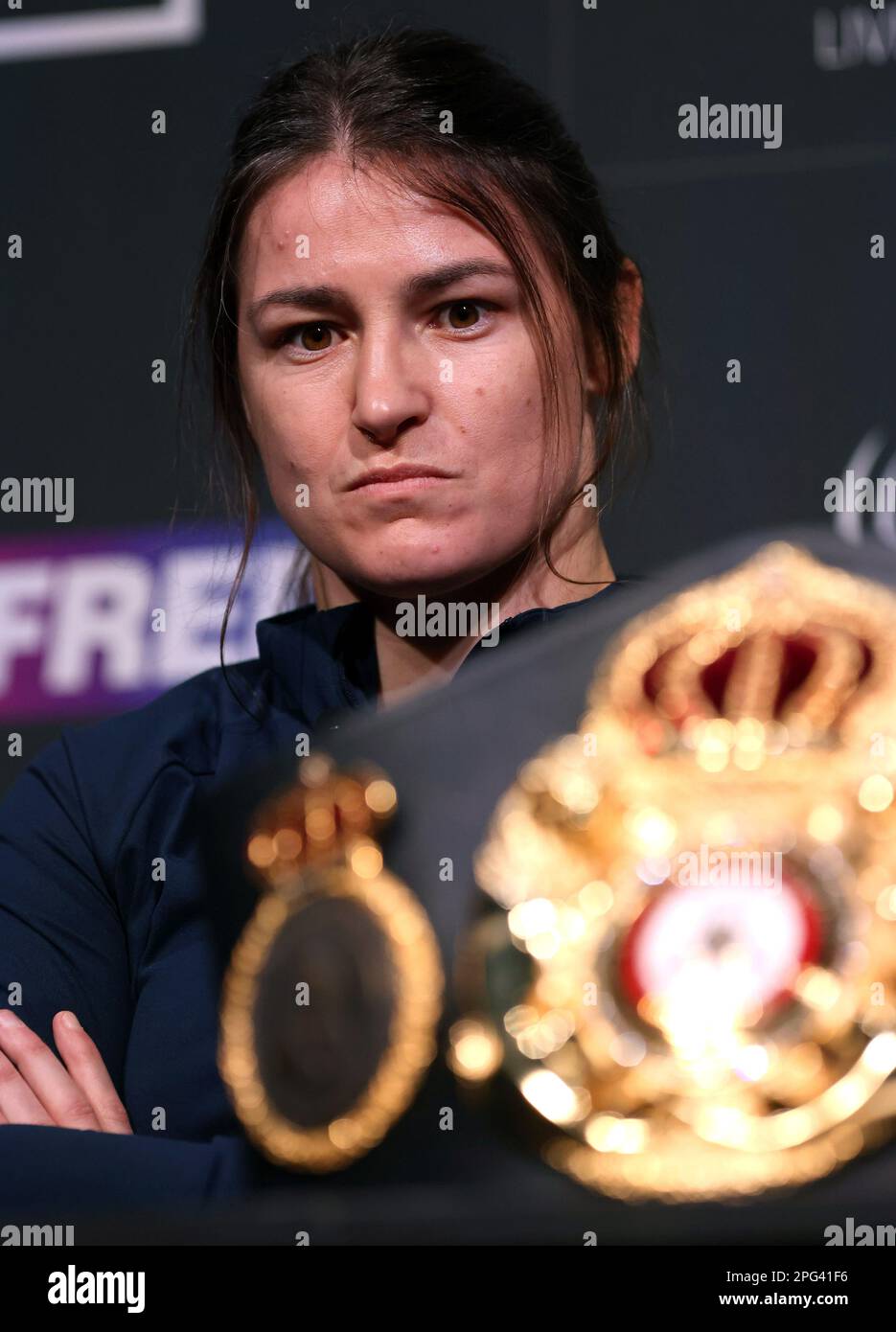 Katie Taylor during a press conference at The Mansion House, Dublin ...