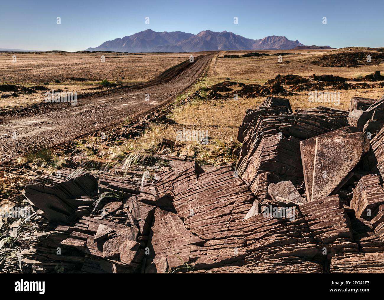 The Road 2342 in a eastern direction running towards the Branberg ...