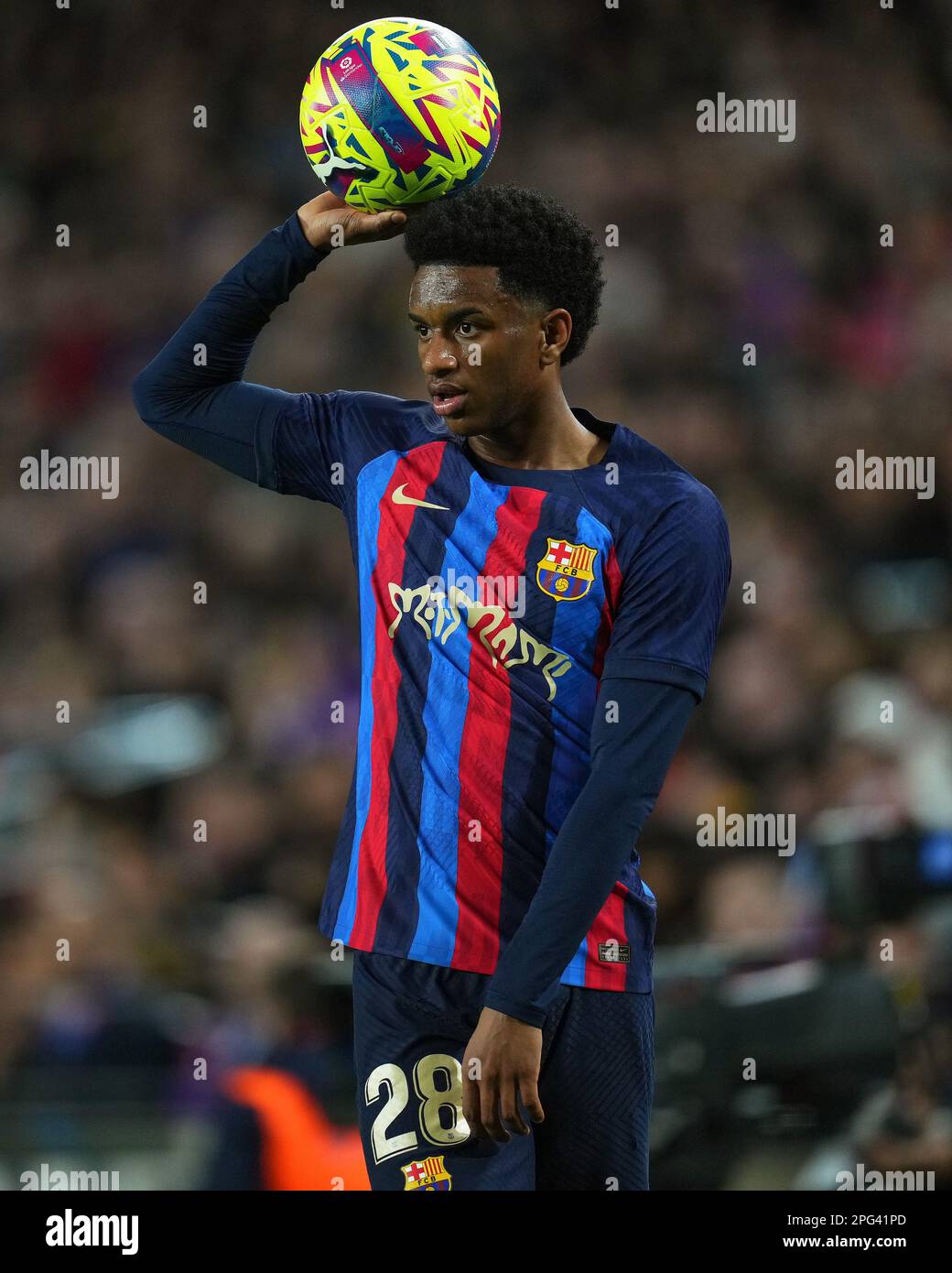 Alejandro Balde of FC Barcelona during the La Liga match between FC ...