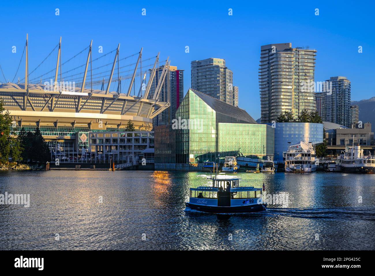 False Creek Ferries, Passenger Ferry, near BC Place Stadium, Vancouver ...