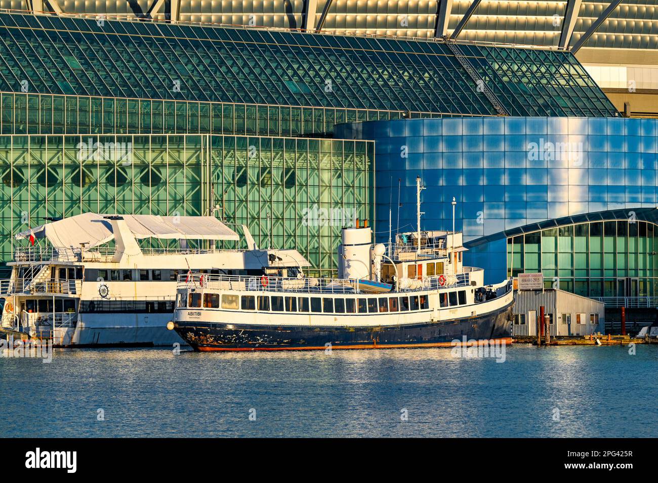 M.V. Abitibi, Pleasure Cruise boat, False Creek, Vancouver Stock Photo ...