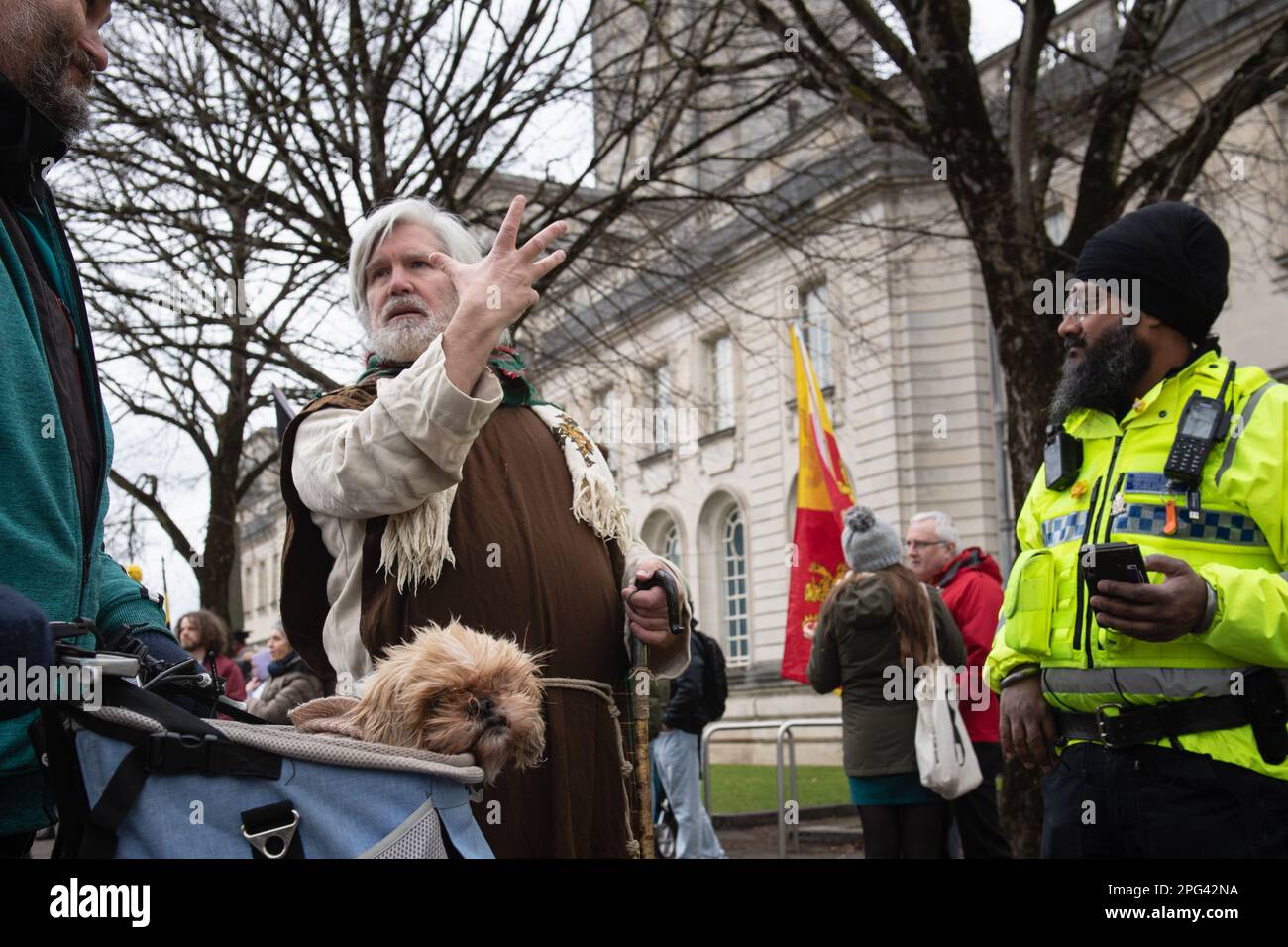 Cardiff, Wales, UK. 1st March 2023. Pictured: Jonathan Peterson ...
