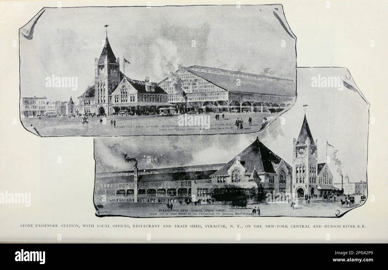 Train Station in Syracuse NY USA on the New York Central and Hudson ...