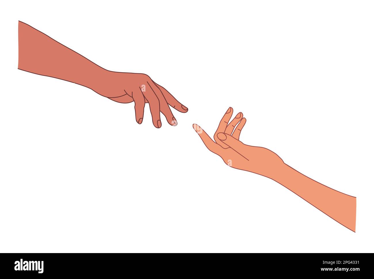 Manga Hands Reaching Out Clipart