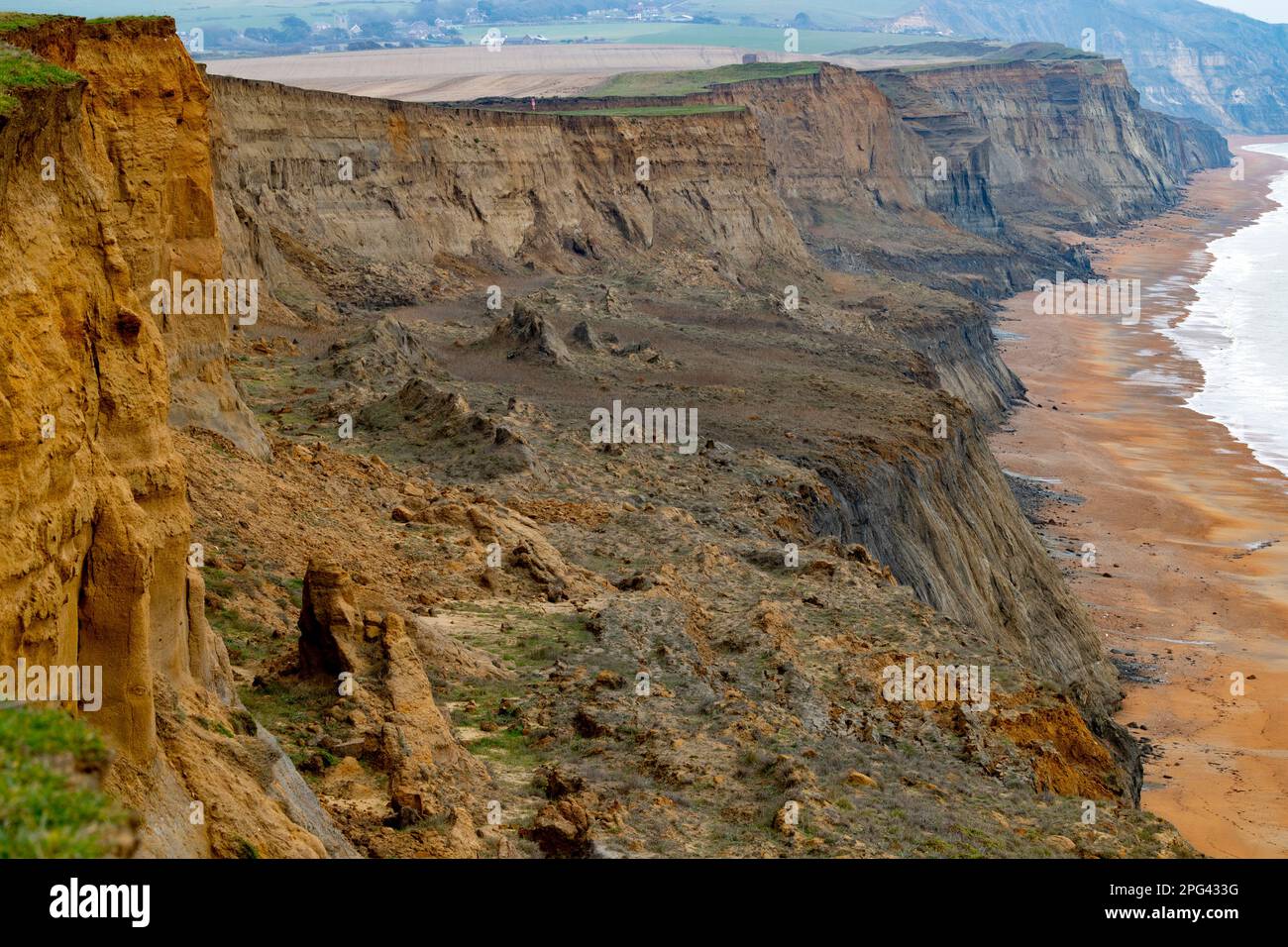 Erosion Cliffs Beach Fossil Fossils Jurassic Coast Coastal Sea Level