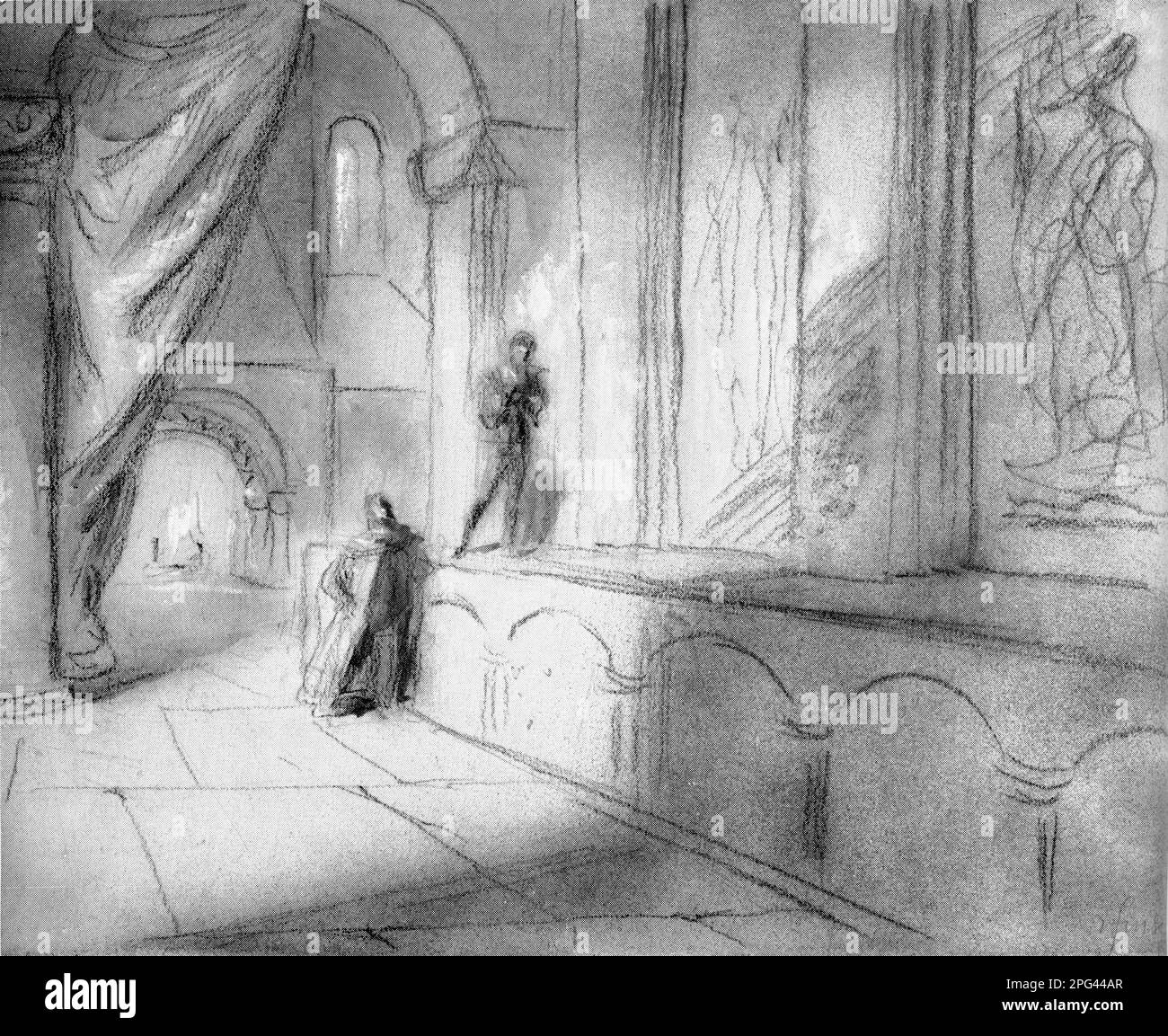 Concept Art / Set Design by Art Director ROGER FURSE for the film ...
