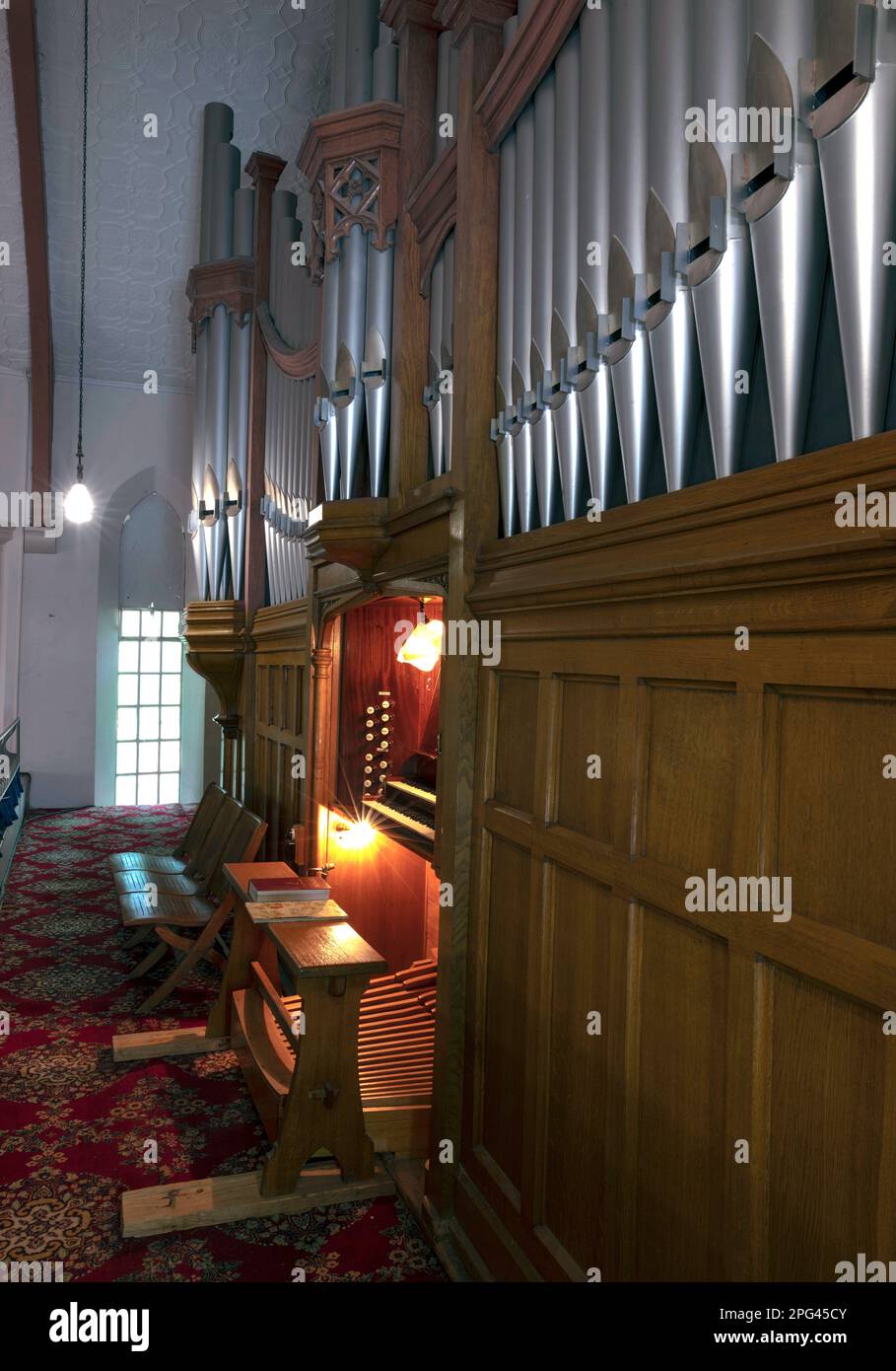 The old organ in the Dutch Reformed Church in Lady Grey Stock Photo - Alamy
