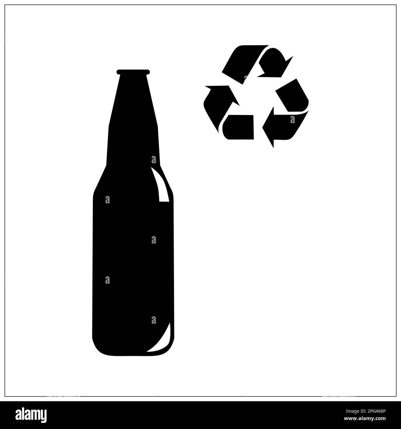 Glass recycling symbol hi-res stock photography and images - Alamy