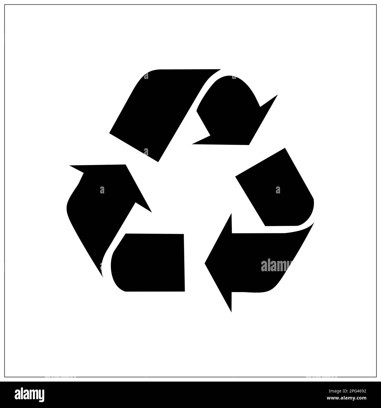 ISO 7001 recycling sign Stock Photo - Alamy