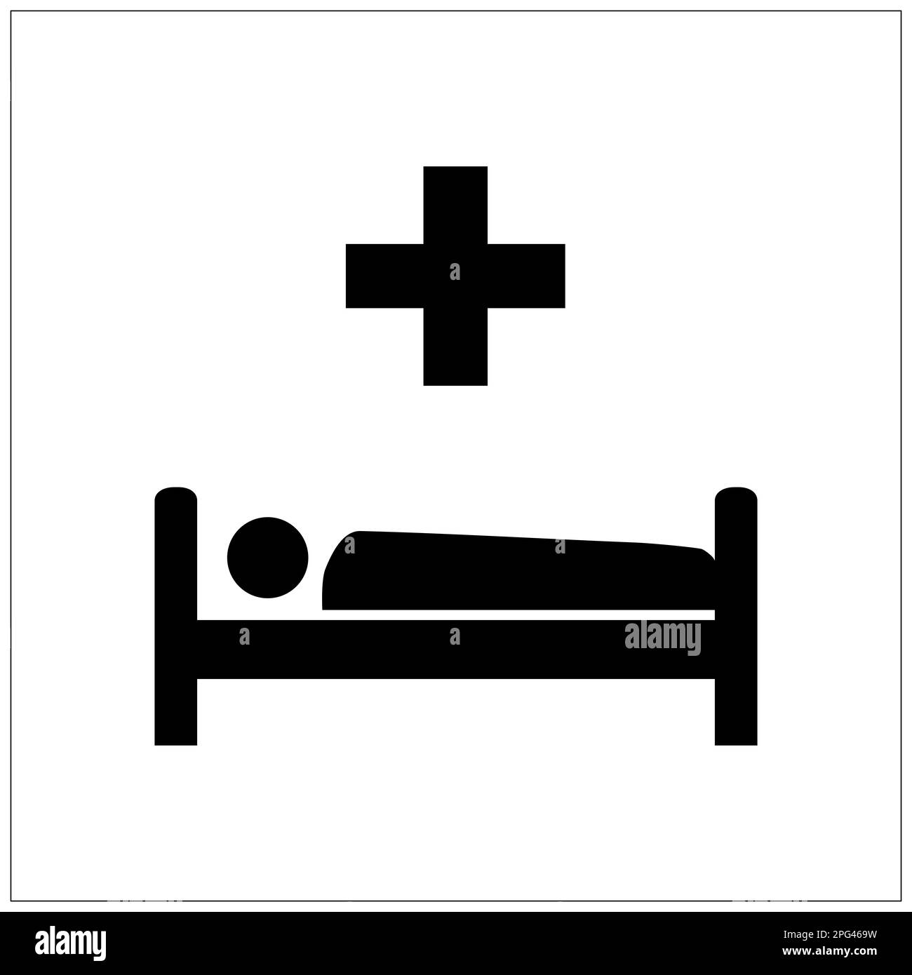Hospital symbol Black and White Stock Photos & Images - Alamy