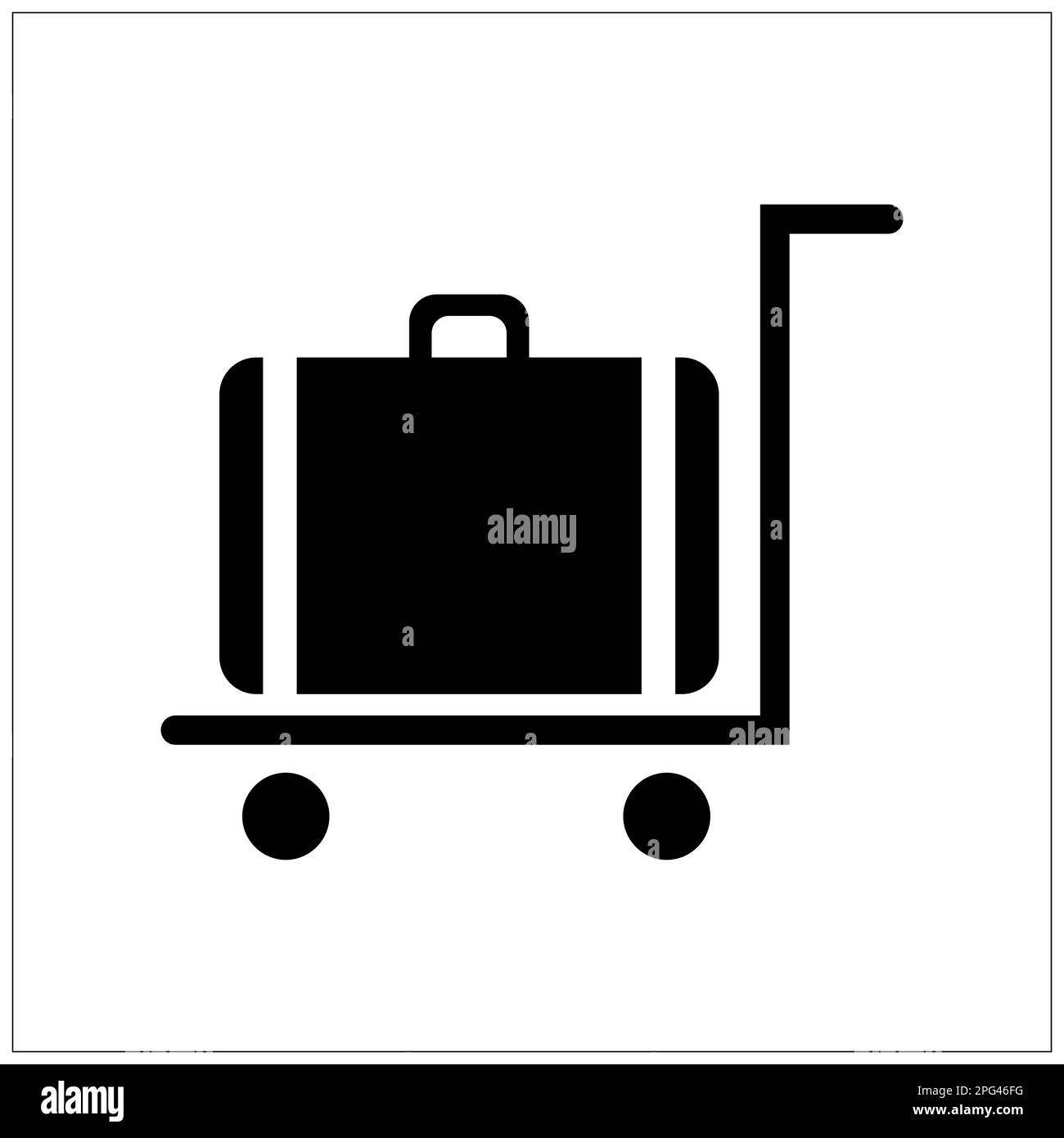 ISO 7001 baggage cart sign Stock Photo - Alamy
