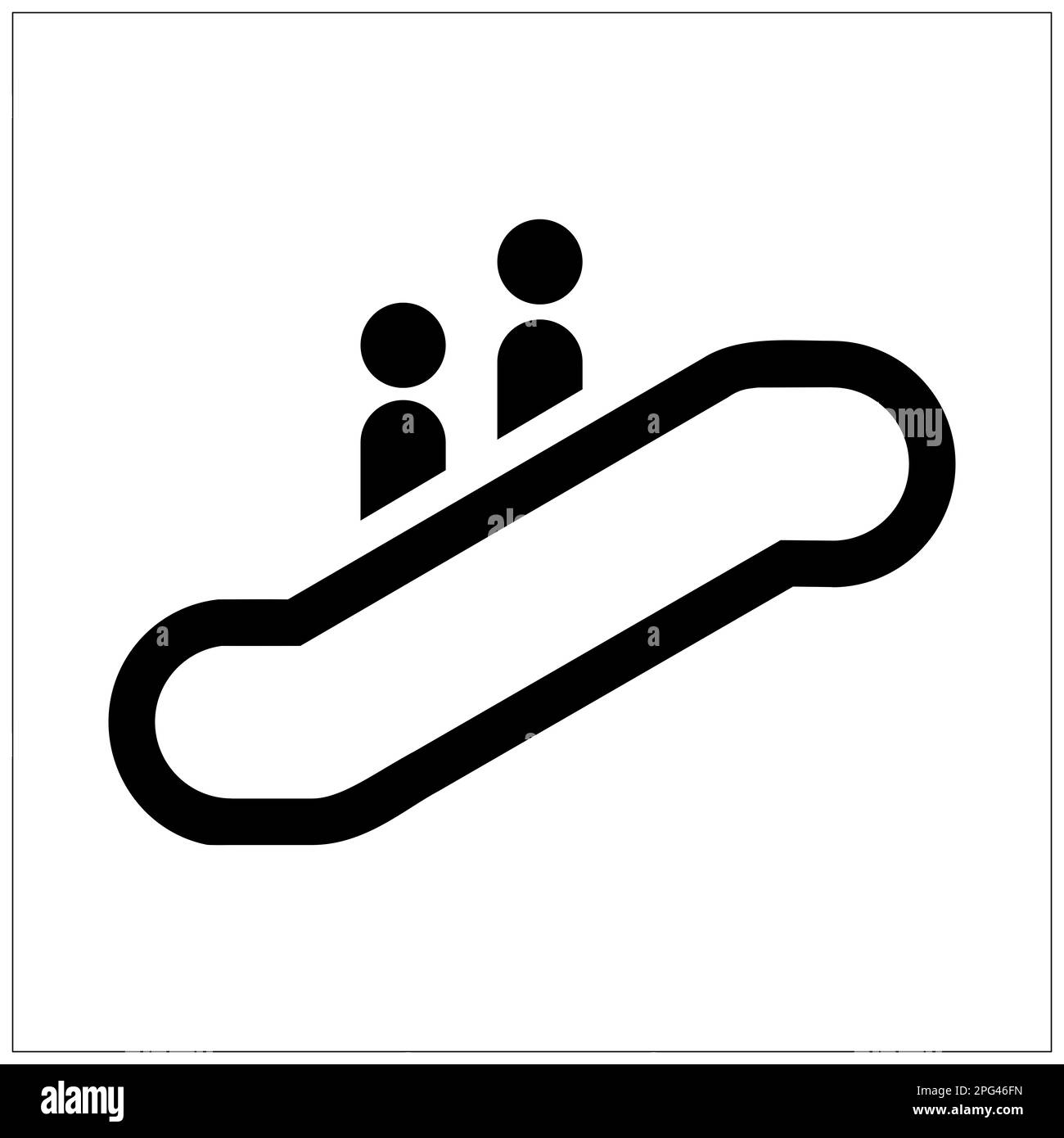 ISO 7001 escalator sign Stock Photo - Alamy