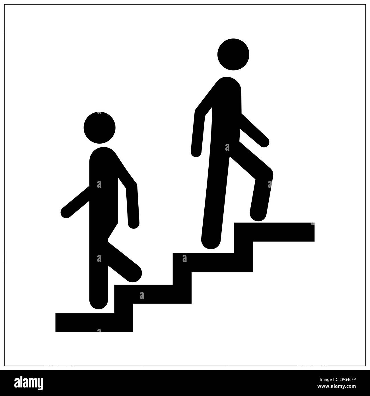 ISO 7001 stairs sign Stock Photo - Alamy