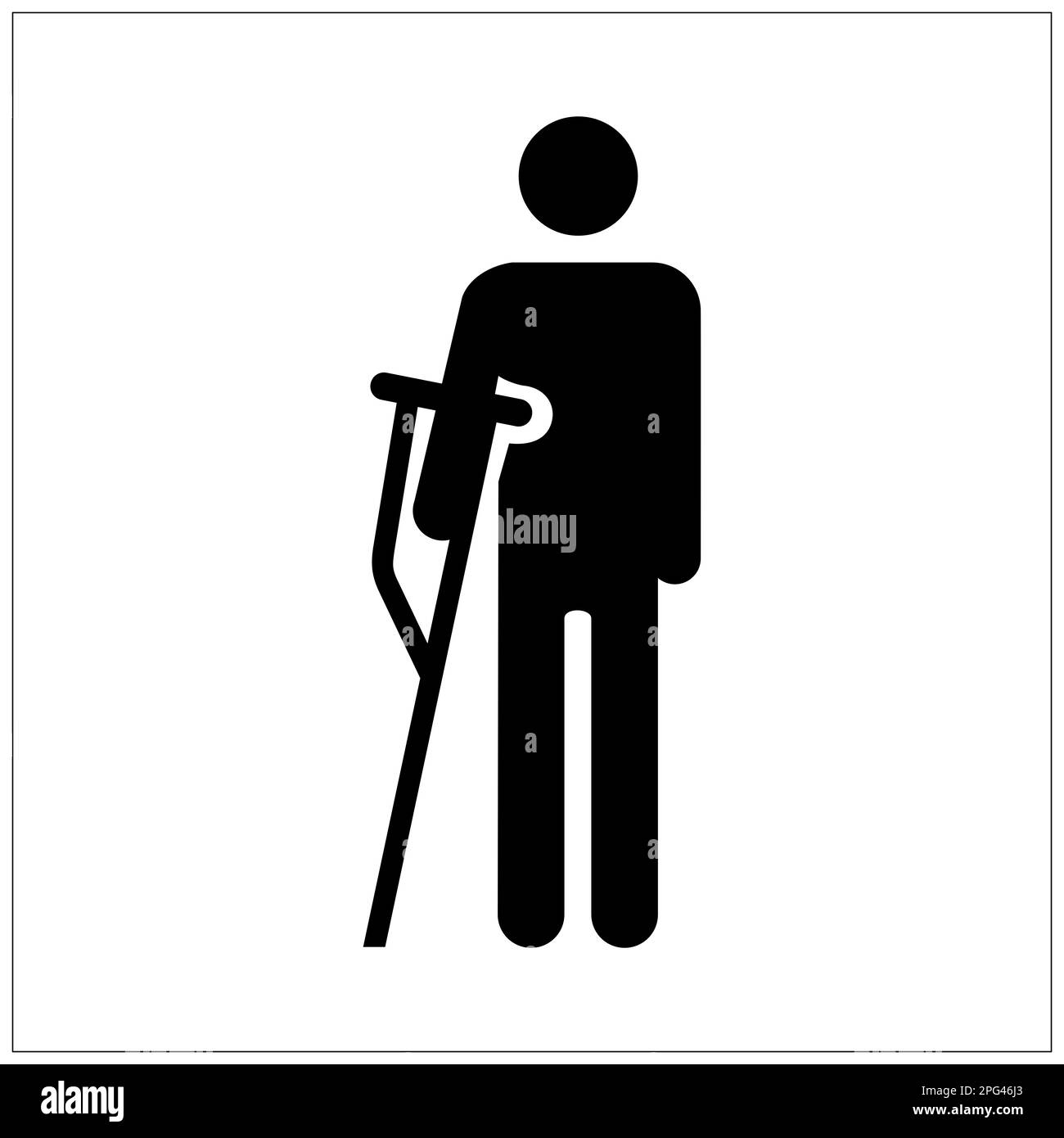 ISO 7001 priority access for injured people sign Stock Photo - Alamy