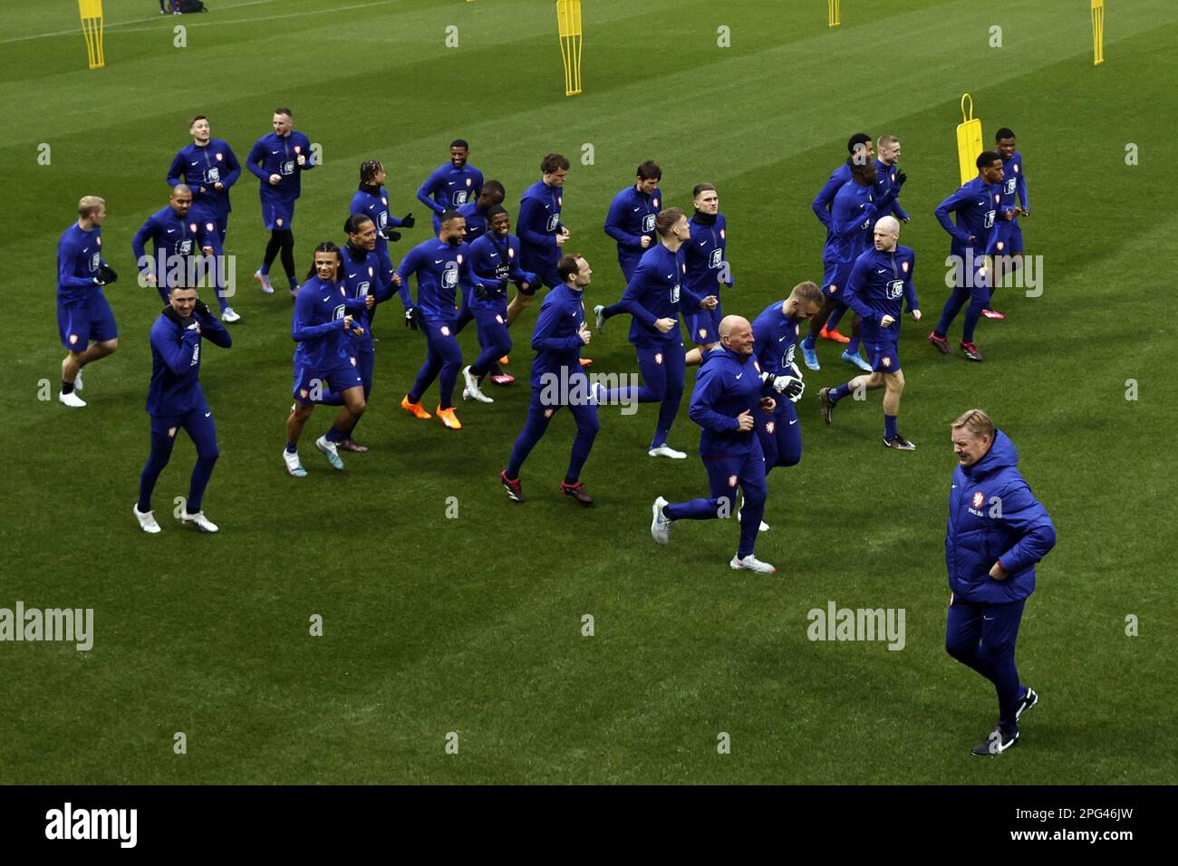 ZEIST - The selection of the Dutch national team during a training ...