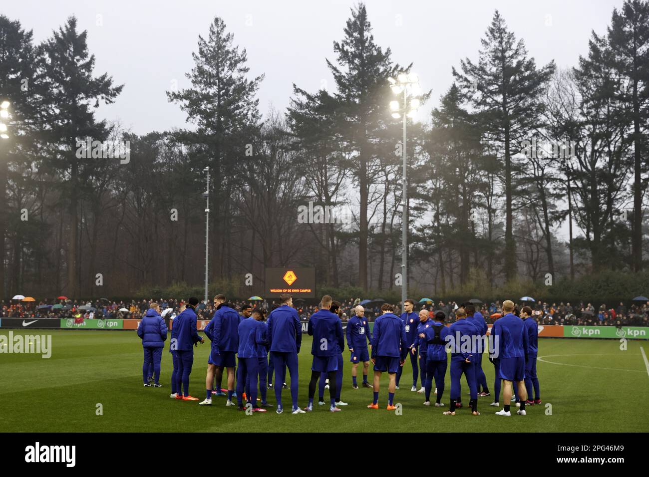 ZEIST - The selection of the Dutch national team during a training ...