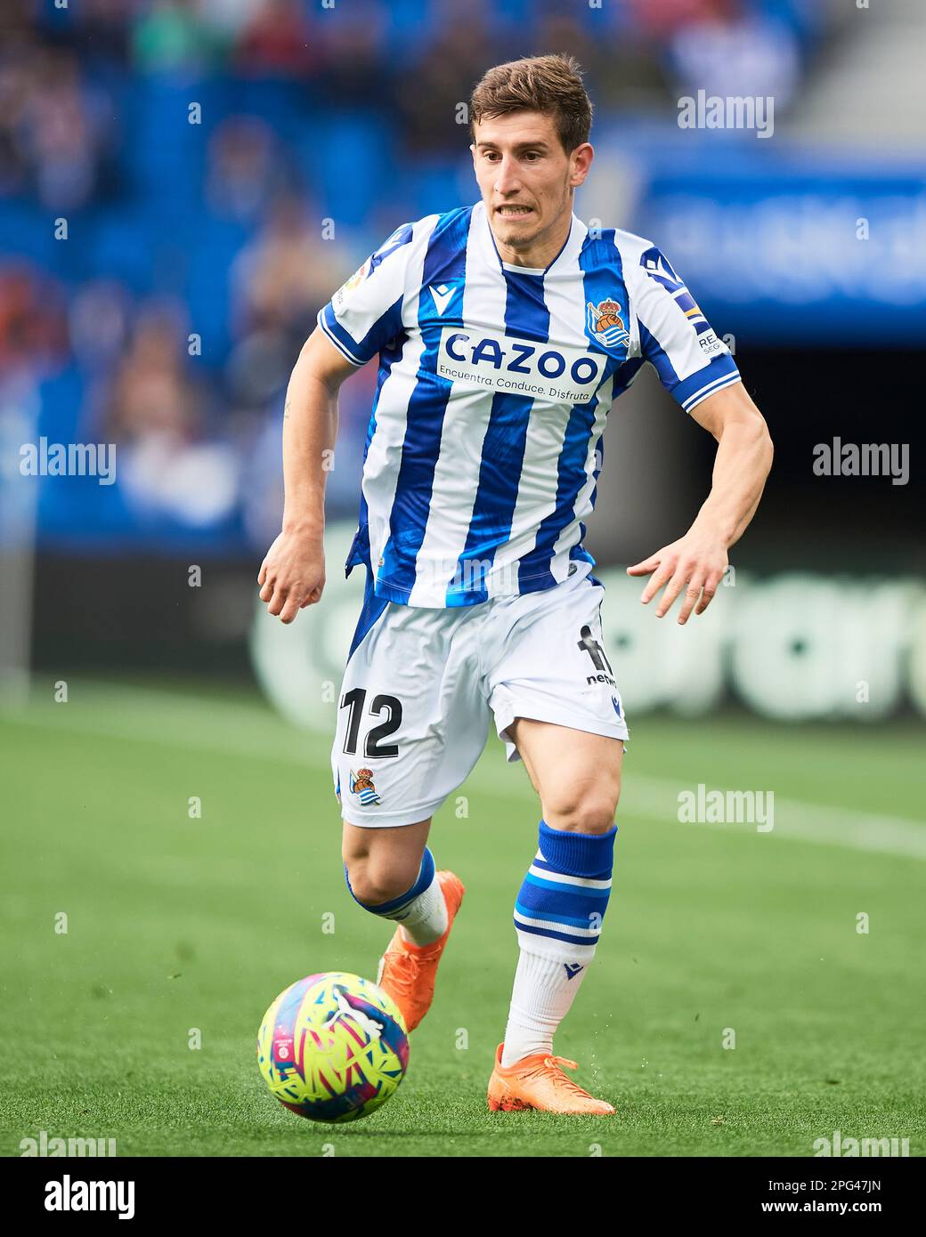 Aihen Munoz of Real Sociedad during the La Liga match between Real ...