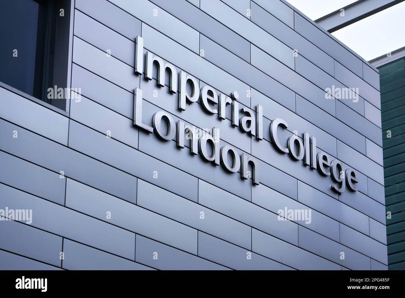 London, United Kingdom - February 01, 2019: Imperial College sign on ...