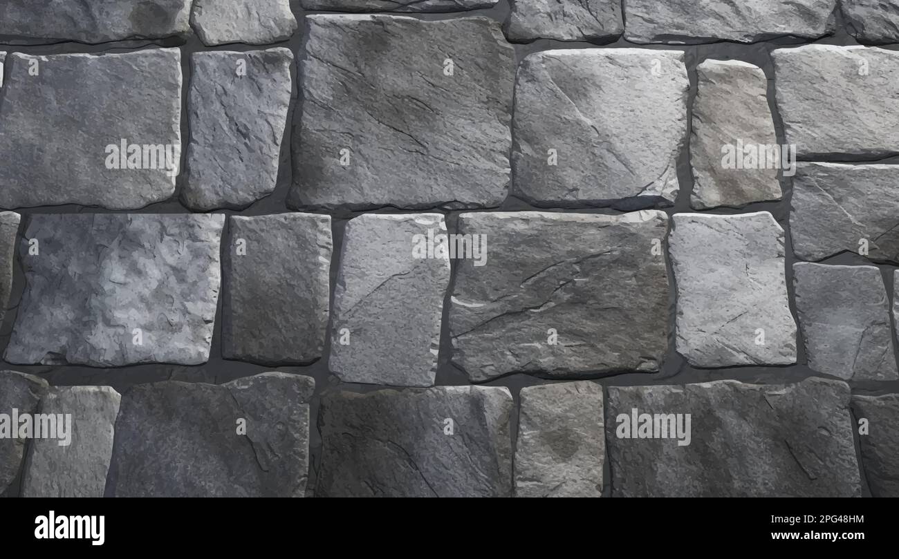 Gray stones background. Stone texture vector illustratoin Stock Vector ...