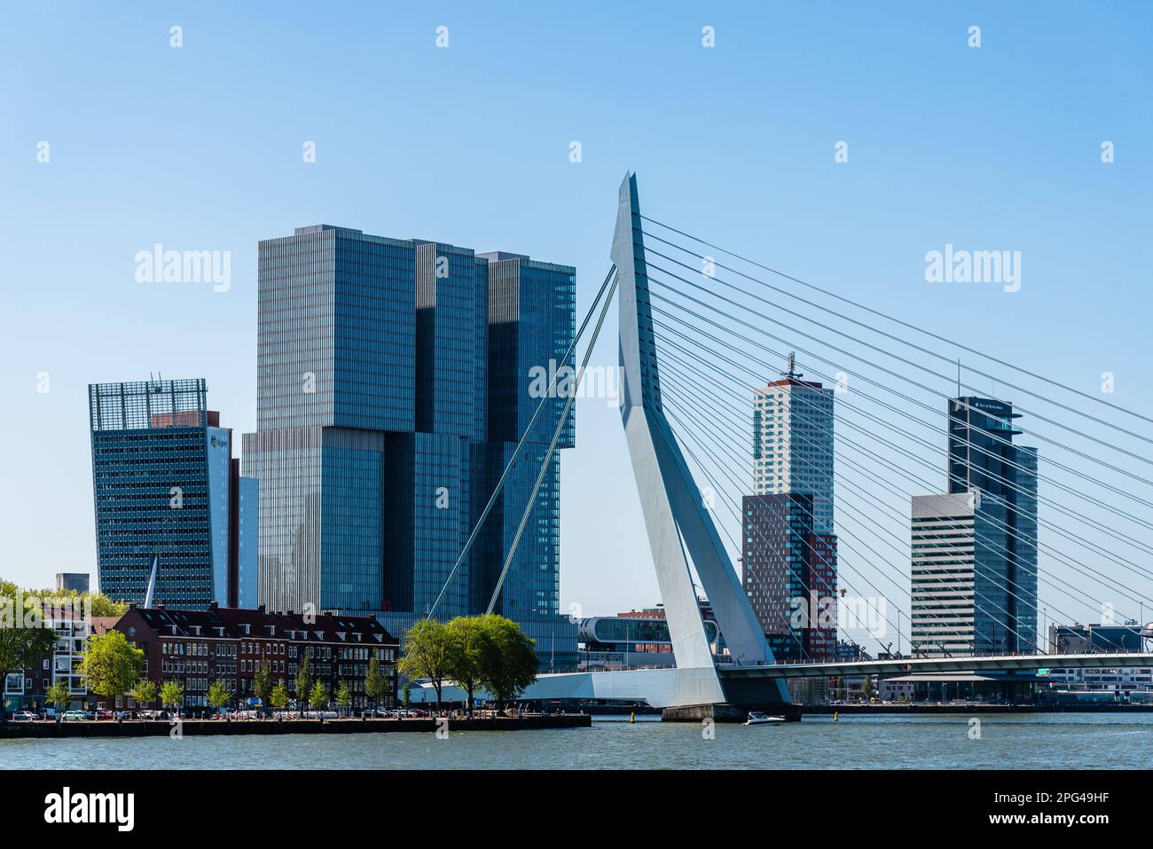 Rotterdam, Netherlands - May 8, 2022: De Rotterdam Skyscraper designed ...