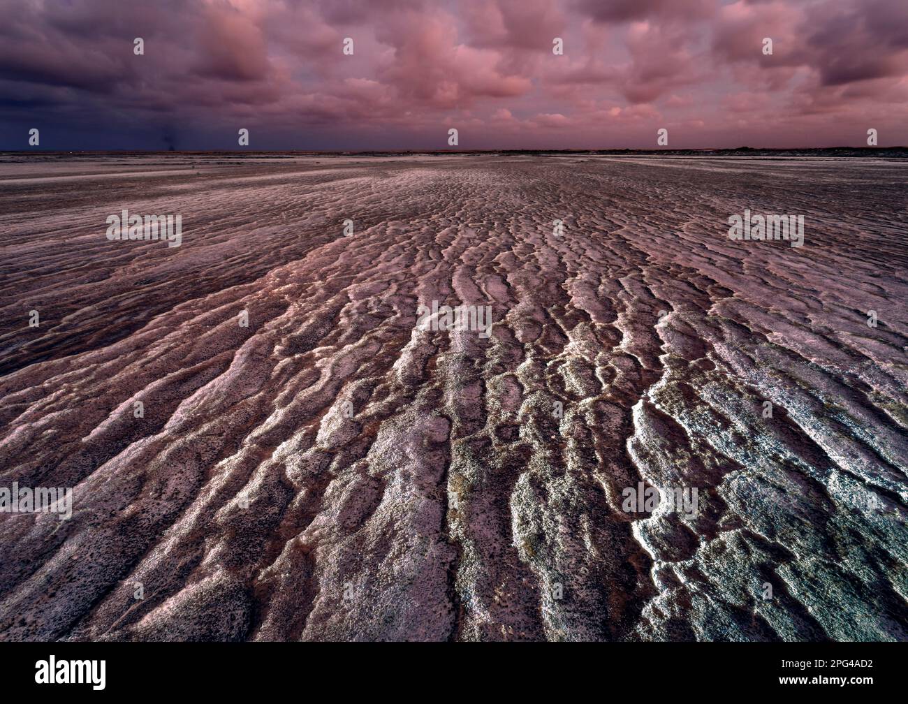 Walvis Bay salt Works near Walvis Bay. The salt field operation at ...