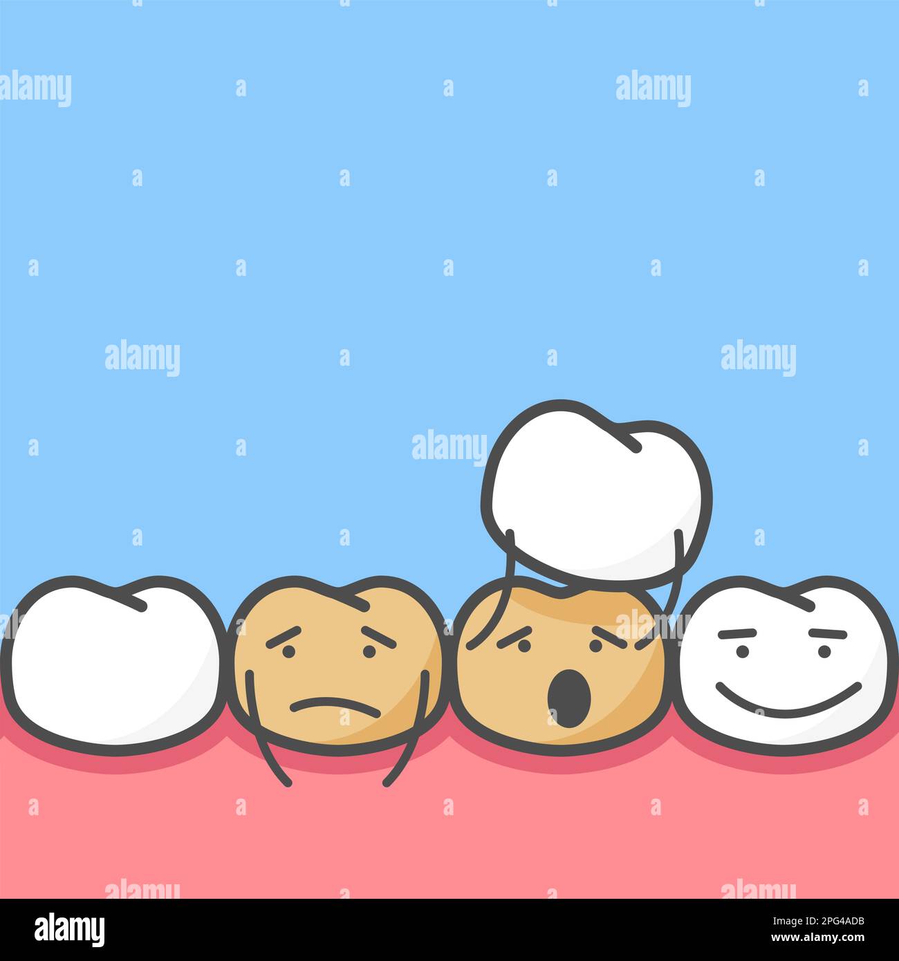 Cartoon teeth hi-res stock photography and images - Alamy