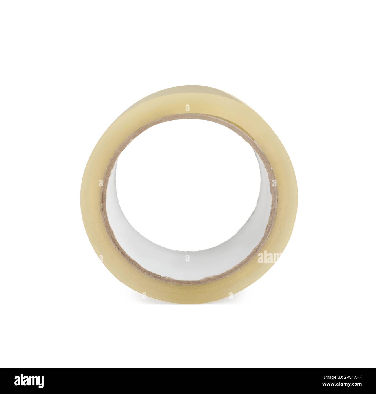Roll of adhesive tape isolated on white Stock Photo - Alamy