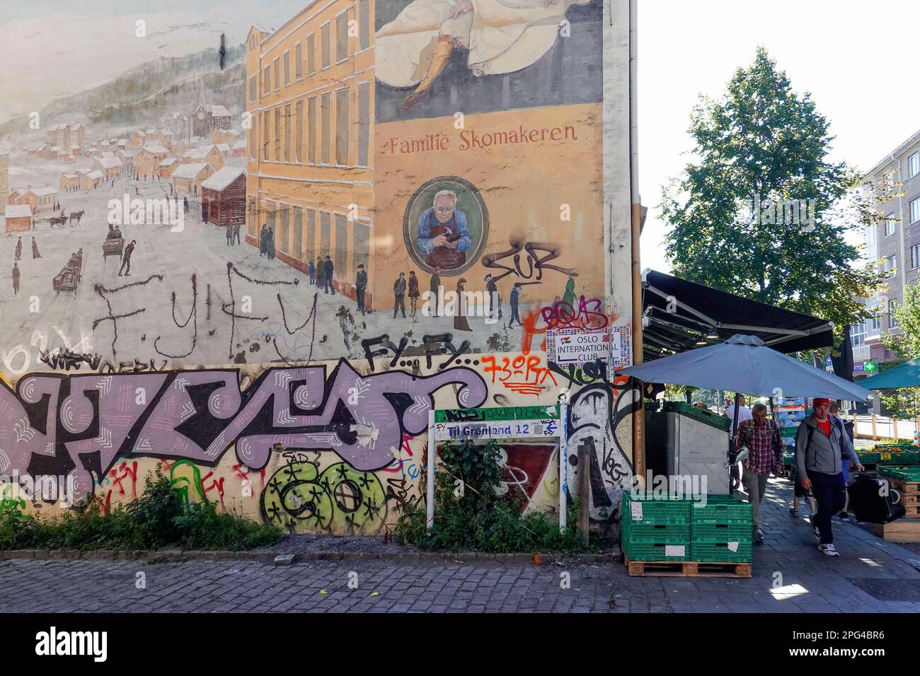 Norway, Oslo, Gronland district in central Oslo. The neighborhood ...