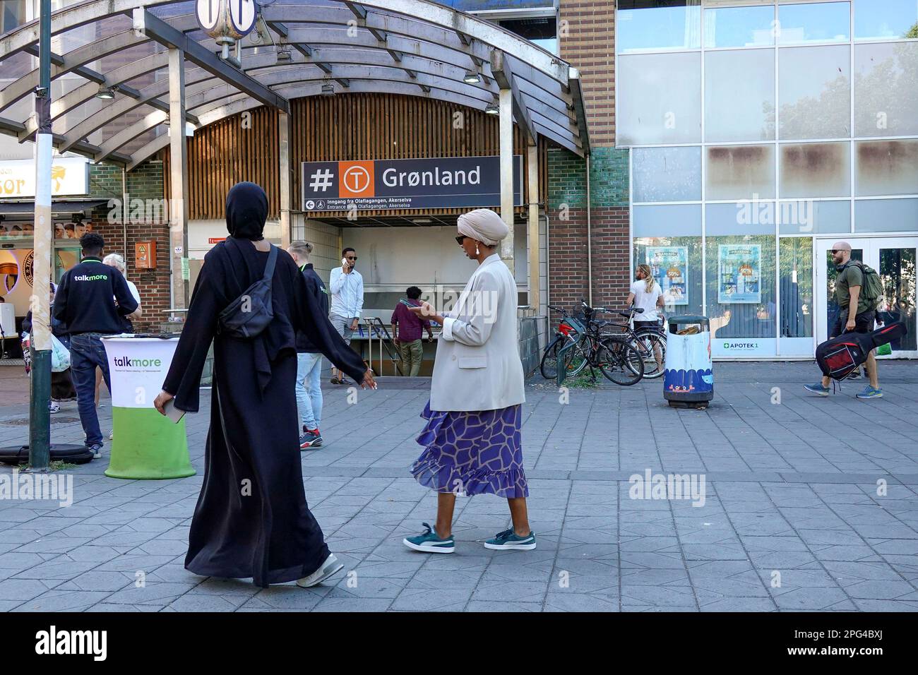 Norway, Oslo, Gronland district in central Oslo. The neighborhood ...