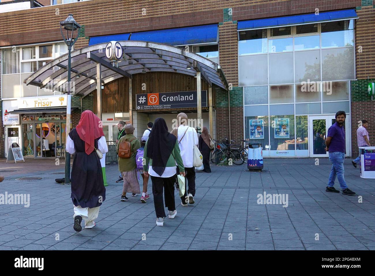 Norway, Oslo, Gronland district in central Oslo. The neighborhood ...