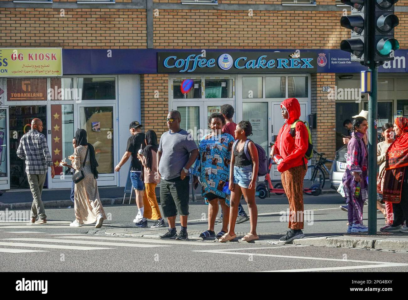 Norway, Oslo, Gronland district in central Oslo. The neighborhood ...