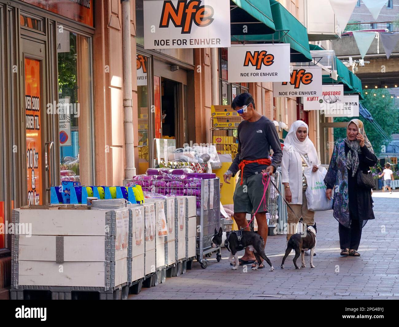 Norway, Oslo, Gronland district in central Oslo. The neighborhood ...