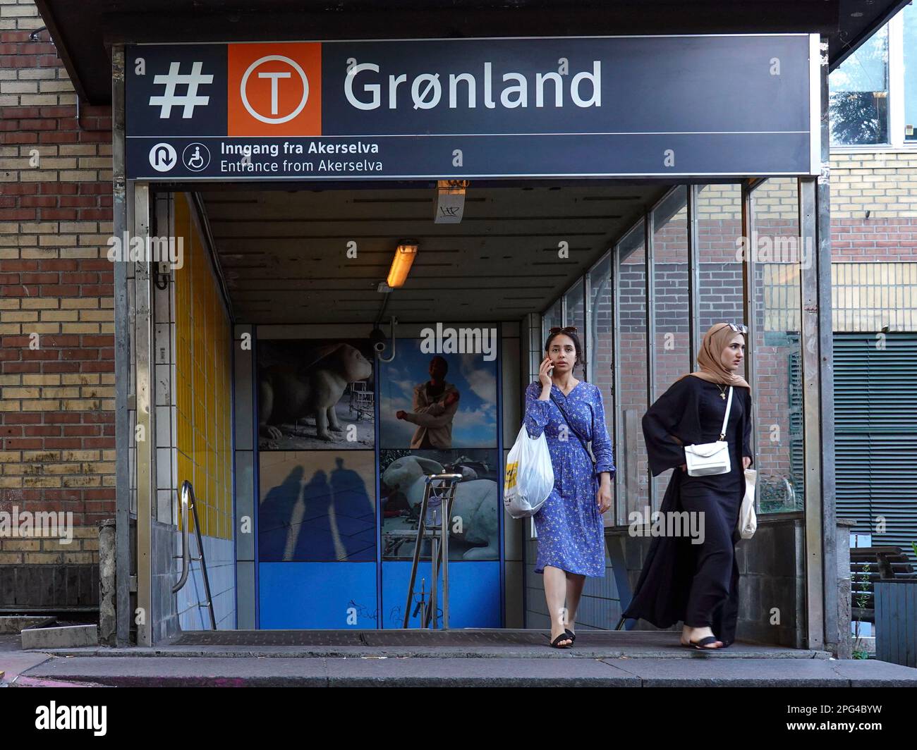 Norway, Oslo, Gronland district in central Oslo. The neighborhood ...