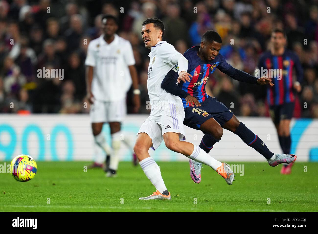 Barcelona, Spain. 19th Mar, 2023. Daniel Ceballos of Real Madrid and ...