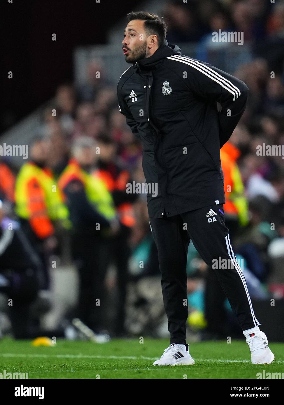 Barcelona, Spain. 19th Mar, 2023. Real Madrid assistant coach Davide Ancelotti during the La ...