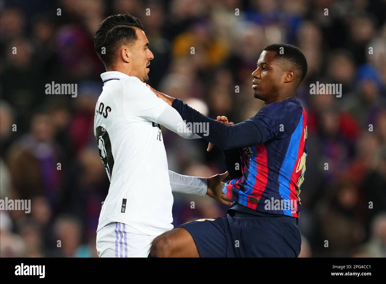 Barcelona, Spain. 19th Mar, 2023. Daniel Ceballos of Real Madrid and ...