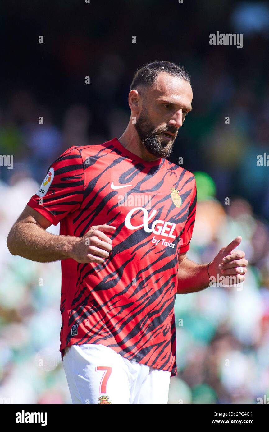 Vedat Muriqi of RCD Mallorca during the Spanish championship La Liga ...