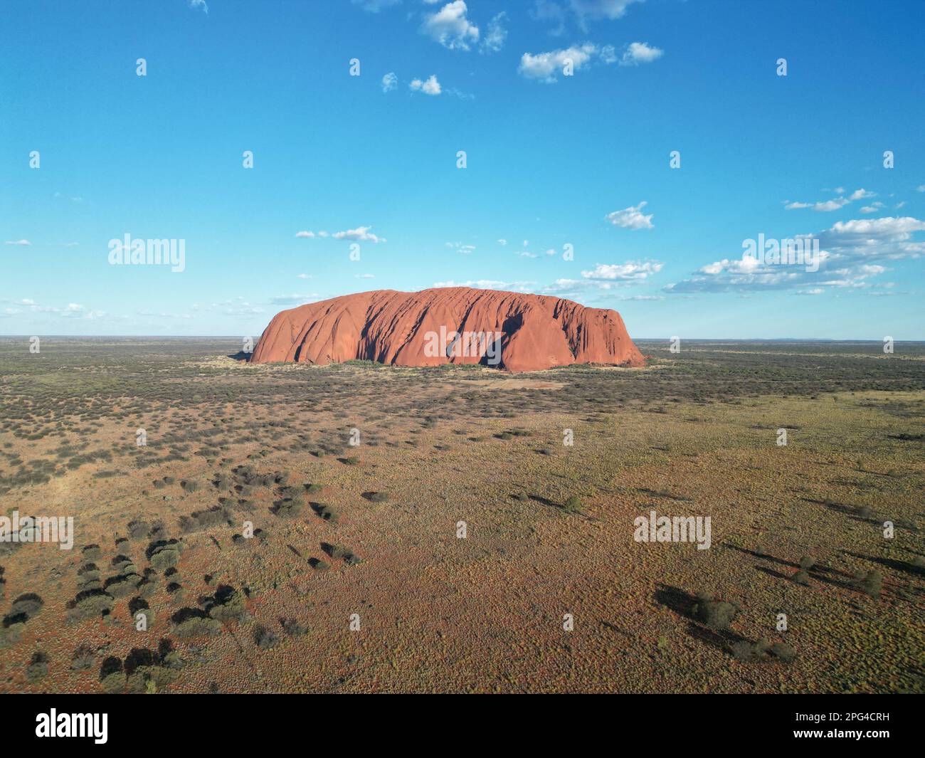 An aerial view of Uluru or Ayers Rock. Australia Stock Photo - Alamy