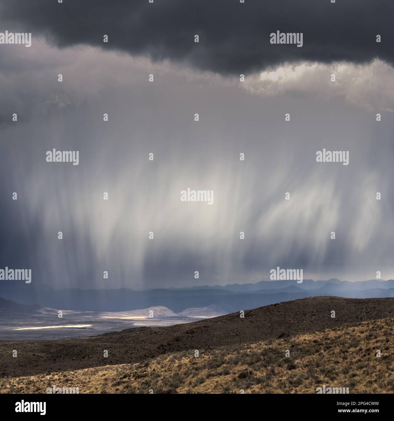 Rain mixed with snow falls on the farm Dassieshoogte on the ...