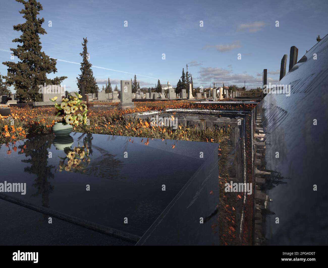 Graveyard reflections. Loeriesfontein graveyard. Hantam Karoo Stock ...