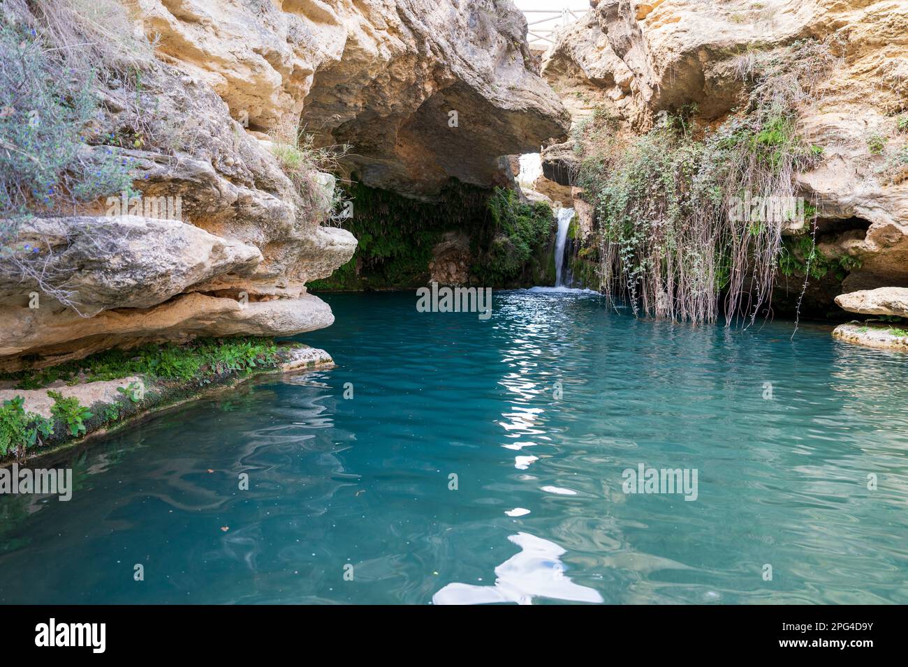 landscape route hiking bullas salto del usero Stock Photo - Alamy