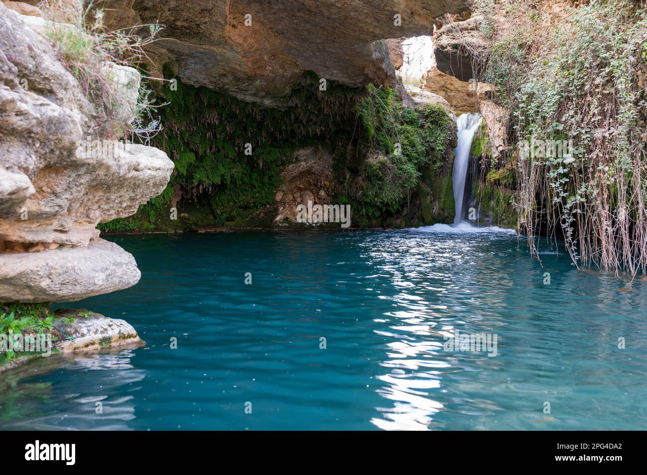 landscape route hiking bullas salto del usero Stock Photo - Alamy